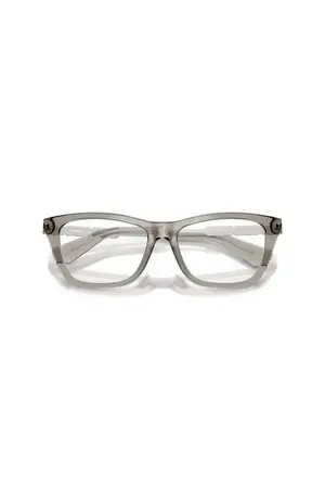 Burberry 52mm Rectangle Optical Glasses - Grey