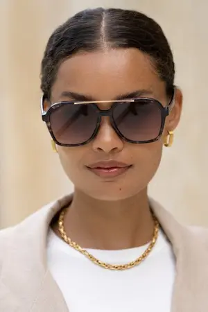FREYRS EYEWEAR Spencer Aviator Sunglasses - Brown