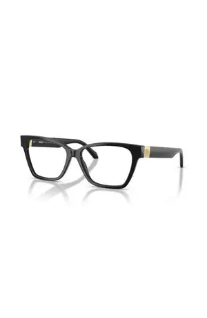 Versace 55mm Cat Eye Optical Glasses - Black