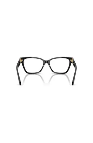 Versace 55mm Cat Eye Optical Glasses - Black