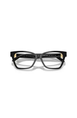 Versace 55mm Cat Eye Optical Glasses - Black