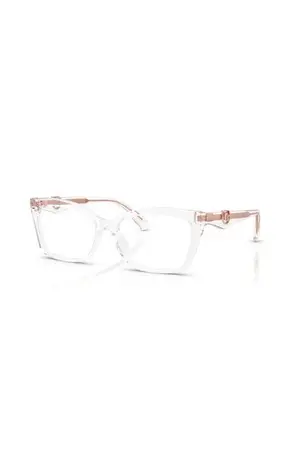 Michael Kors 55mm Rectangle Eyeglasses - Transparent