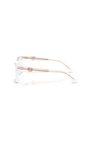Michael Kors 55mm Rectangle Eyeglasses - Transparent