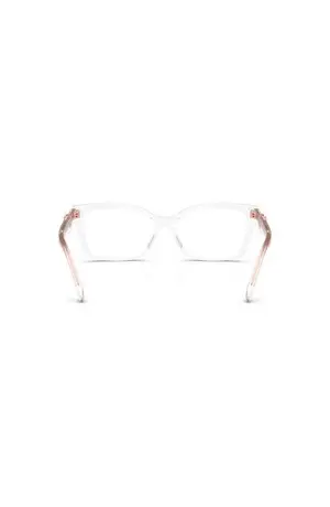 Michael Kors 55mm Rectangle Eyeglasses - Transparent