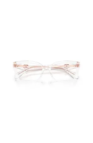 Michael Kors 55mm Rectangle Eyeglasses - Transparent