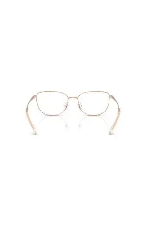 Tory Burch 52mm Rectangle Eyeglasses - Copper
