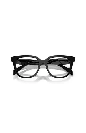 Prada 53mm Butterfly Optical Glasses - Black