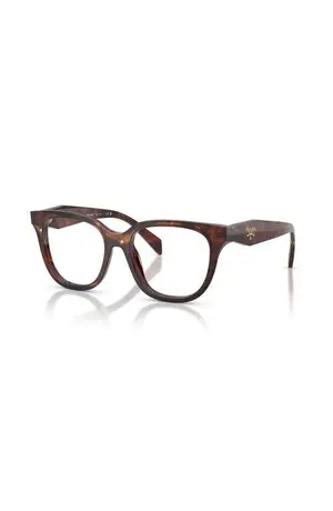 Prada 53mm Butterfly Optical Glasses - Tortoise
