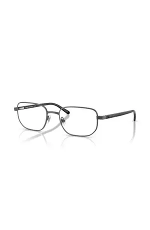 Brooks Brothers 55mm Full Rim Oval Optical Glasses - Grey