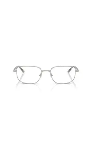 Brooks Brothers 55mm Full Rim Oval Optical Glasses - Silver