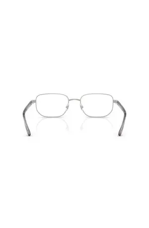 Brooks Brothers 55mm Full Rim Oval Optical Glasses - Silver