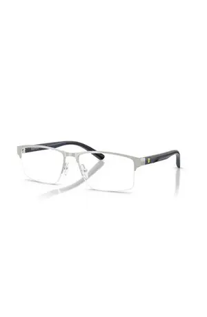 SCUDERIA FERRARI 58mm Rectangle Eyeglasses - Grey