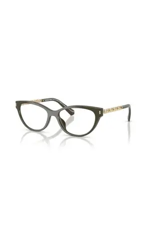 Michael Kors 54mm Cat Eye Optical Glasses - Green