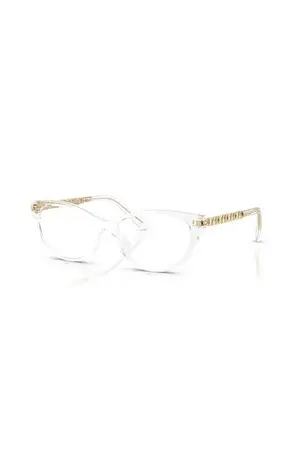 Michael Kors 54mm Cat Eye Optical Glasses - Transparent