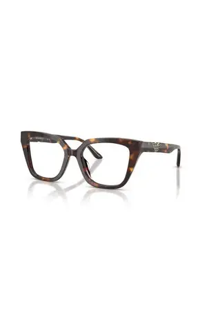 Emporio Armani 52mm Cat Eye Optical Glasses - Tortoise