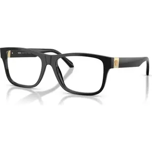 Versace 54mm Square Optical Glasses - Black