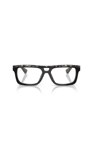 Dolce & Gabbana 54mm Rectangle Full Rim Eyeglasses - Black