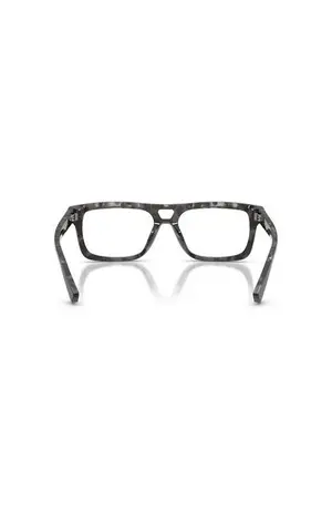 Dolce & Gabbana 54mm Rectangle Full Rim Eyeglasses - Black