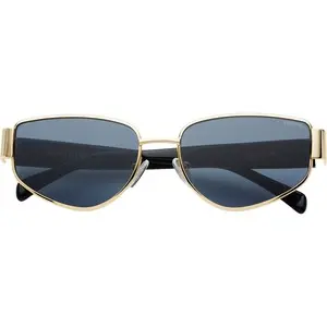 FREYRS EYEWEAR Delilah Cat Eye Sunglasses - Gold/gray