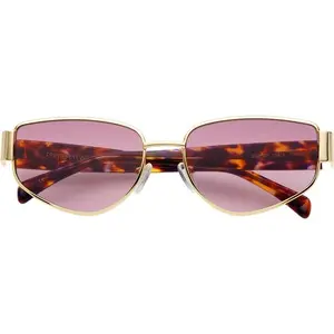 FREYRS EYEWEAR Delilah Cat Eye Sunglasses - Gold/lavender