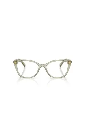 Ralph Lauren 55mm Full Rim Rectangle Eyeglasses - Green