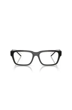 Dolce & Gabbana Rectangle Full Rim Eyeglasses - Grey