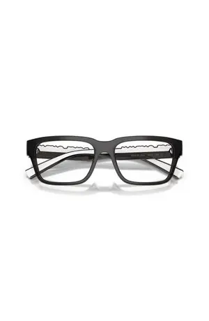 Dolce & Gabbana Rectangle Full Rim Eyeglasses - Grey