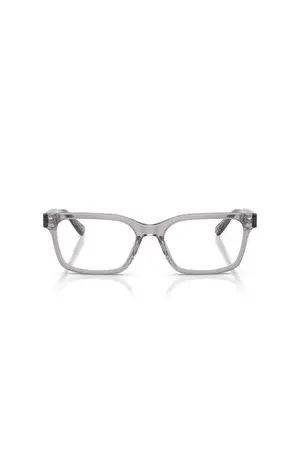 Brooks Brothers 55mm Rectangle Full Rim Eyeglasses - Grey