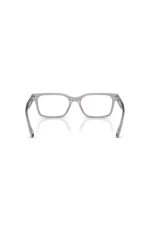 Brooks Brothers 55mm Rectangle Full Rim Eyeglasses - Grey