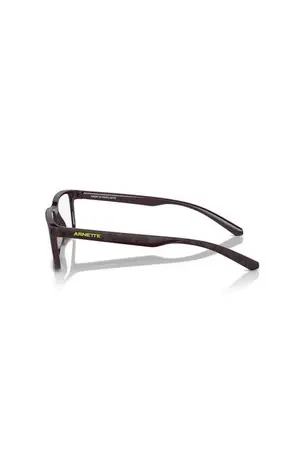 ARNETTE 55mm Rectangle Full Rim Eyeglasses - Red