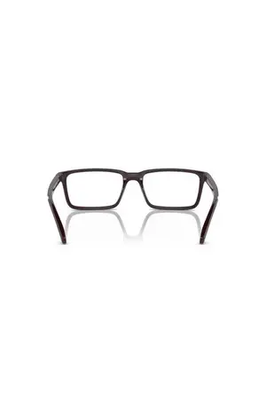ARNETTE 55mm Rectangle Full Rim Eyeglasses - Red