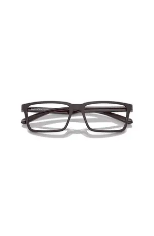 ARNETTE 55mm Rectangle Full Rim Eyeglasses - Red