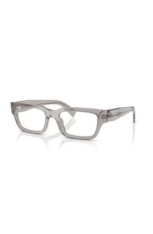 Prada 54mm Rectangle Optical Glasses - Grey