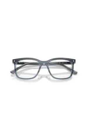 Ray-ban Square Acetate Full Rim Eyeglasses - Blue