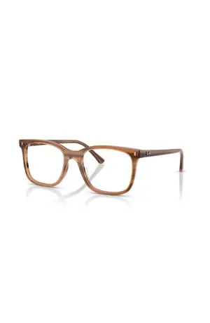Ray-ban 51mm Square Optical Glasses - Tortoise