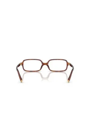 Miu Miu 53mm Rectangle Optical Glasses - Brown