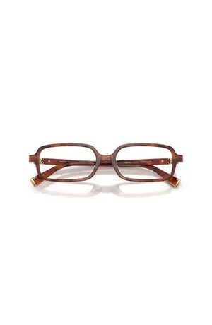 Miu Miu 53mm Rectangle Optical Glasses - Brown