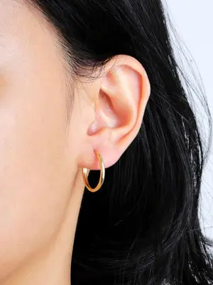 DEVATA 20mm Hoop Earrings In 14k Gold