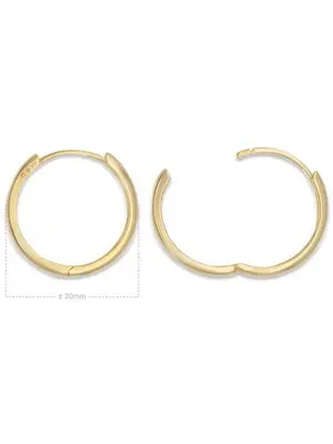 DEVATA 20mm Hoop Earrings In 14k Gold