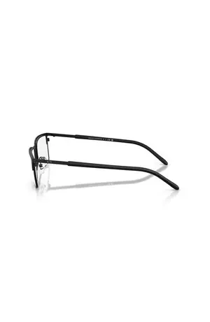 Armani Exchange 56mm Rectangle Optical Glasses - Black