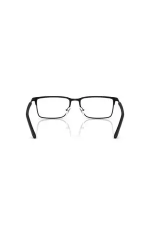 Armani Exchange 56mm Rectangle Optical Glasses - Black