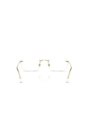 Ray-ban 54mm Irregular Rimless Eyeglasses - Gold
