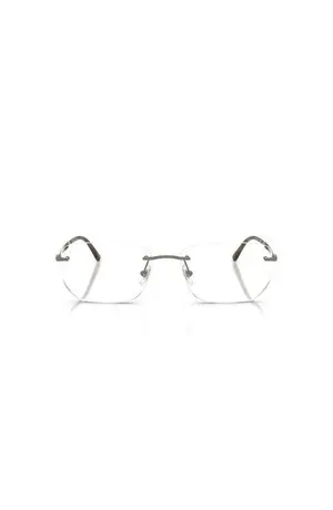 Ray-ban Irregular Rimless Eyeglasses - Grey