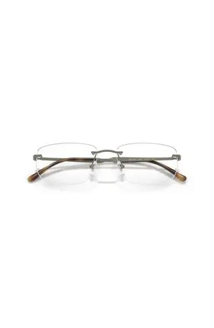 Ray-ban Irregular Rimless Eyeglasses - Grey