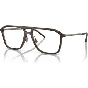 Dolce & Gabbana 55mm Pilot Eyeglasses - Brown