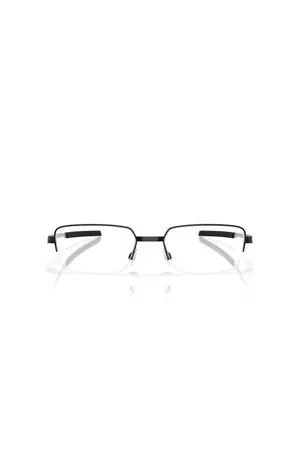 Oakley 55mm Rectangle Optical Glasses - Black