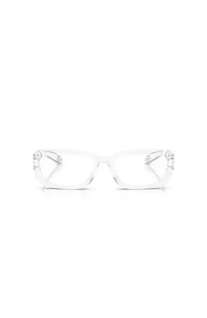 DIESEL® 54mm Rectangle Optical Glasses - Transparent