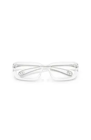 DIESEL® 54mm Rectangle Optical Glasses - Transparent