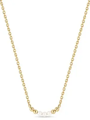 DEVATA Freshwater Pearl Chain Necklace In 14k Gold - Yellow Gold