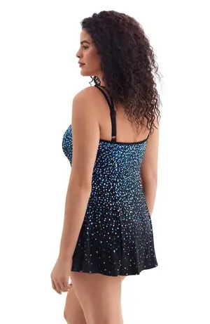 LONGITUDE Princess Seam Long Torso Swim Dress